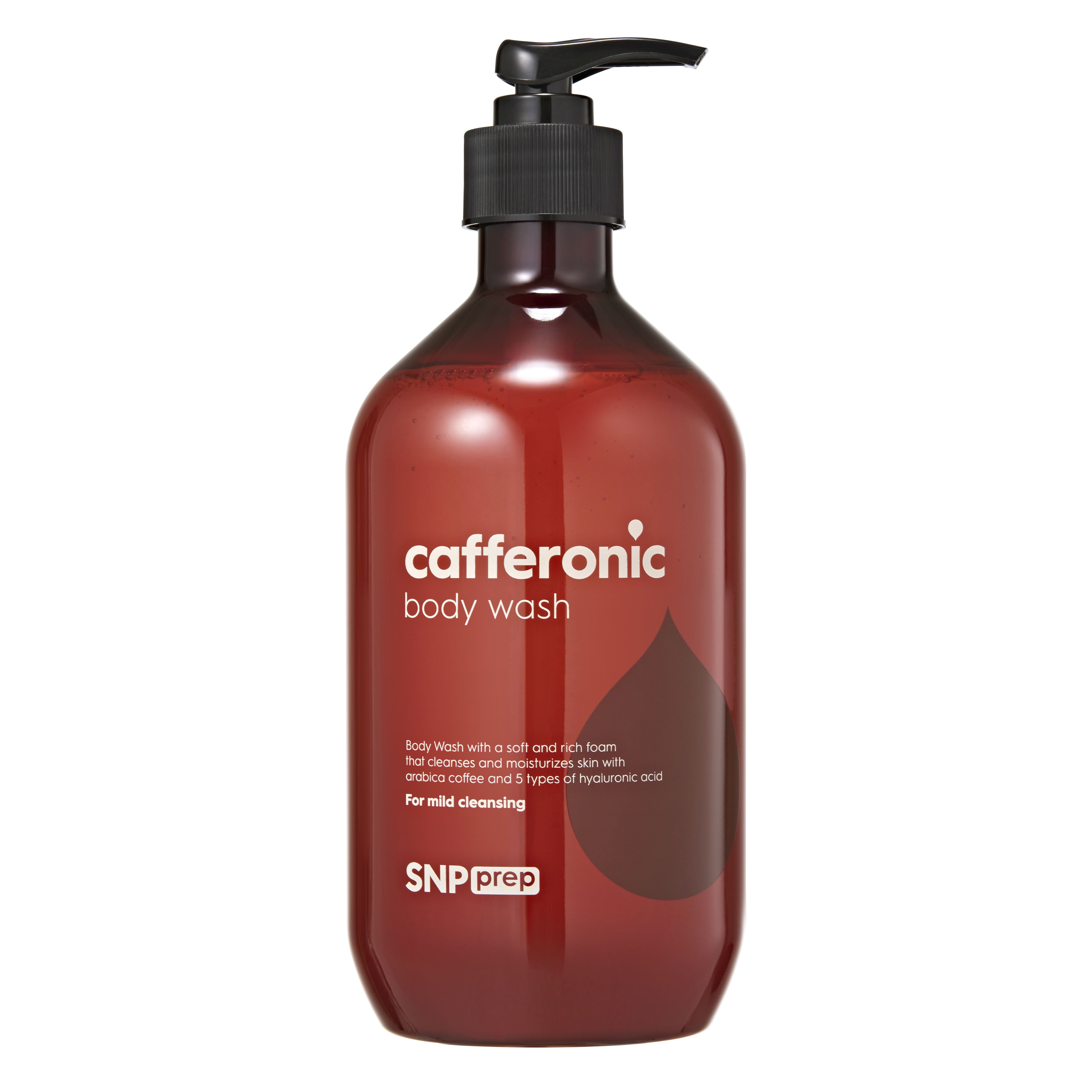SNP Prep Cafferonic Body Wash 500ml ครีมอาบน้ำด้วยฟองหนานุ่ม ช่วยมอบ ...