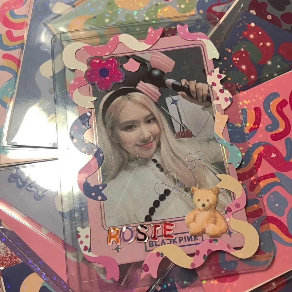 Steve Korea INS Ribbon Kpop Stickers Star Chasing Cards Cuckoo ...