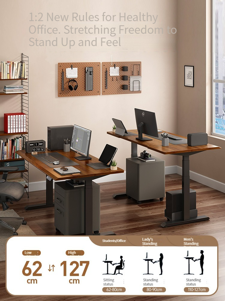 Elite Rim Ergonomic Desk โต๊ะปรับระดับได้ โต๊ะคอมพิวเตอร์ โต๊ะทำงานโต๊ะ ...