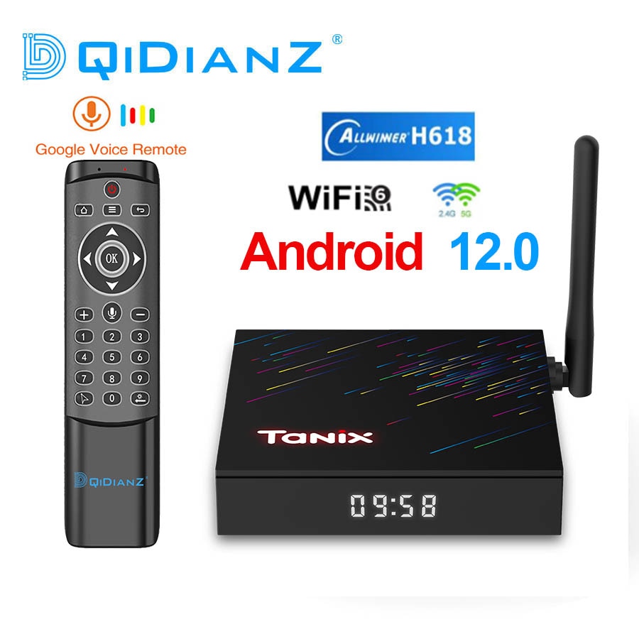 TANIX TX68 Allwinner H618 4G 64G แอนดรอยด์12.0สมาร์ททีวีกล่องคู่ Wifi6 ...