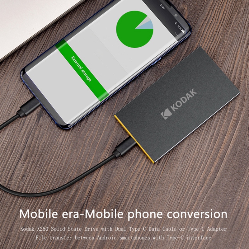 Kodak SSD Portable Drive GEN 2 Mobile Solid State DriveType-C 3.1 Metal ...