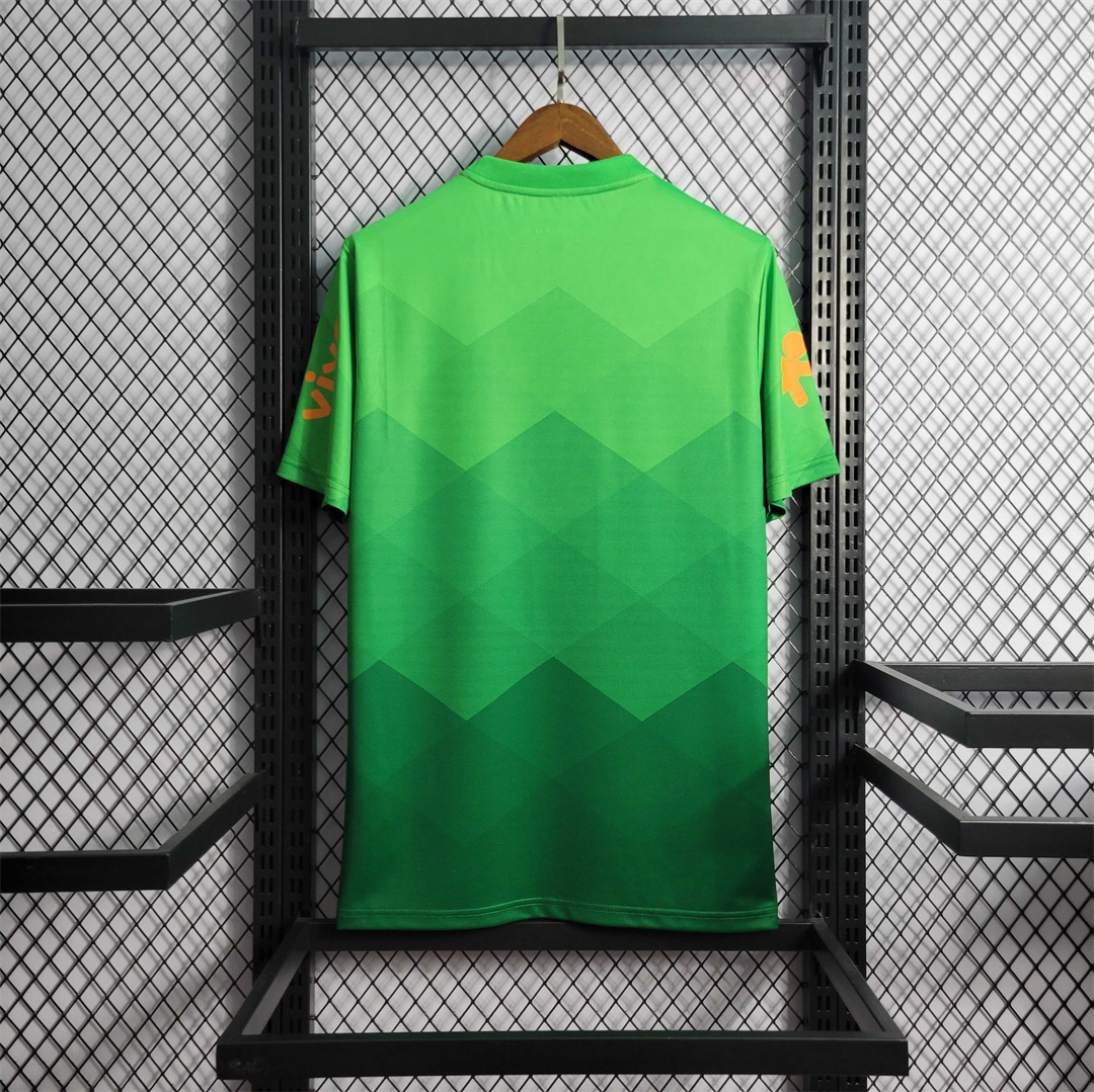 BRAZIL TRAINING GREEN 2324 KIT FULL SPONSOR FOOTBALL SHIRT SOCCER ...