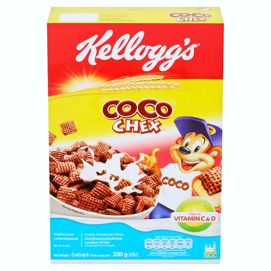 Kelloggs COCO Chex Chocolaty Corn Pillows Breakfast Cereal เคลล็อกส์ ซี ...