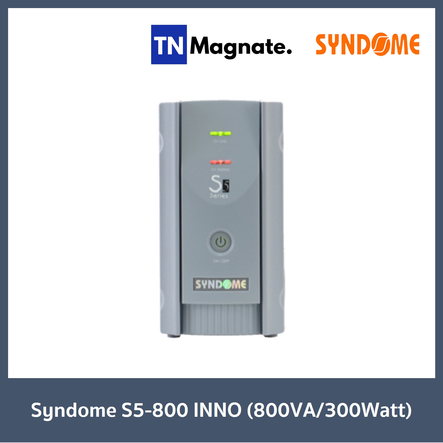 [เครื่องสำรองไฟ] Syndome S5-800 INNO (800VA/300Watt) | Lazada.co.th
