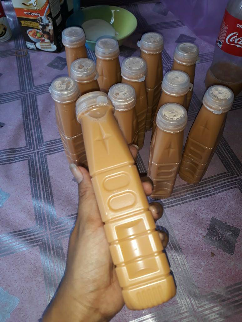 ขวดPPใส่น้ำผลไม้ 220cc 50ใบ/แพ็ค 150ใบ/แพ็ค สีขาวขุ่น พร้อมฝากด ขวดพลาสติกPPใส่น้ำจิ้ม ซอสพริก ...