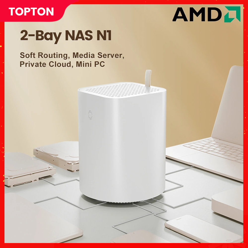 จัดส่งฟรี2-Bay NAS Soft AMD MINI Router PC AMD Ryzen 5 5500U 300U ...