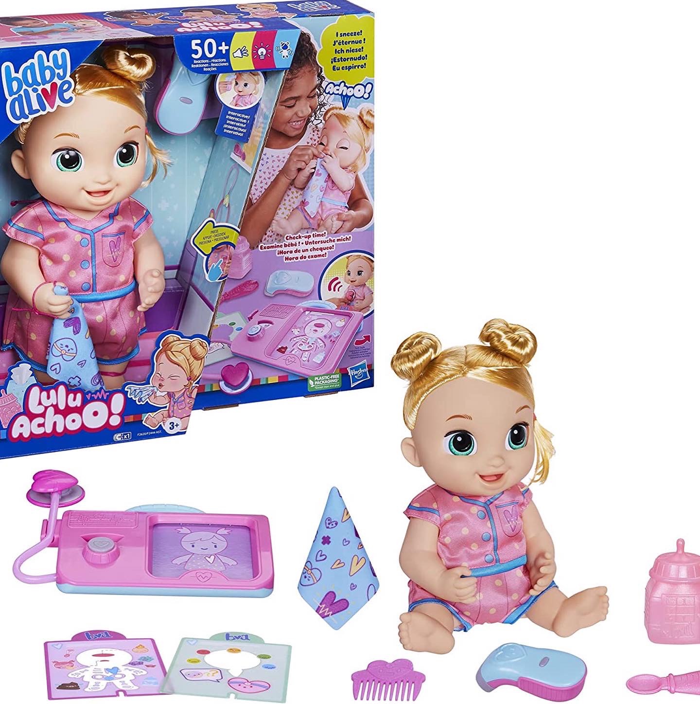 พร้อมส่ง Baby Alive Lulu Achoo Doll, 12-Inch Interactive Doctor Play ...