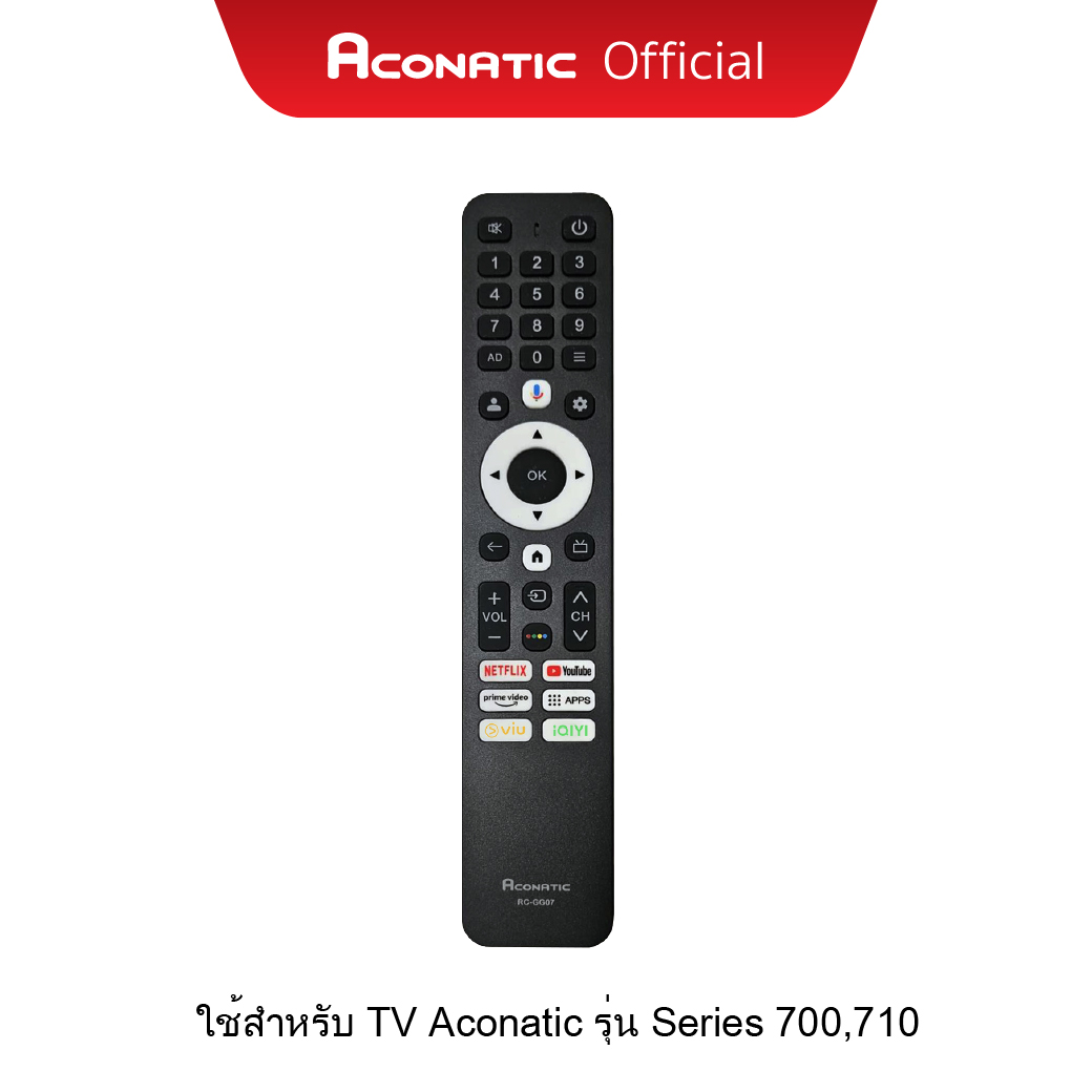 Aconatic รีโมททีวี รุ่น 32HS521AN รีโมทคอนโทรล อะไหล่ (รับประกัน 3 ...