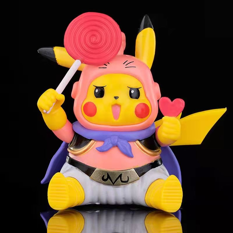 NEW Tomy Pokemon Anime Action Figure Pikachu Cos Fat Buu Dragon Ball ...