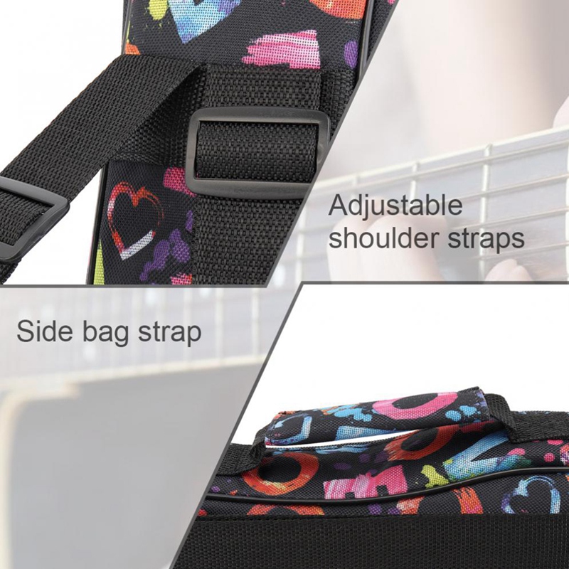 21 Inch Portable Ukulele Bag 10mm Sponge Soft Case Gig Ukulele Mini ...