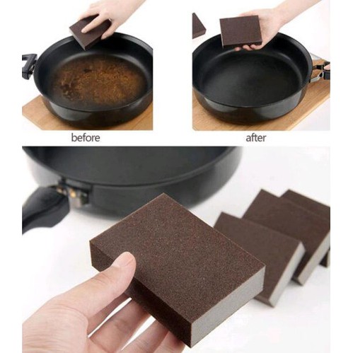 รุ่นหนา ใช้ทนทาน! ฟองน้ำ ขัดสนิม Magic Nano Sponge ฟองน้ำนาโน ฟองน้ำ ...