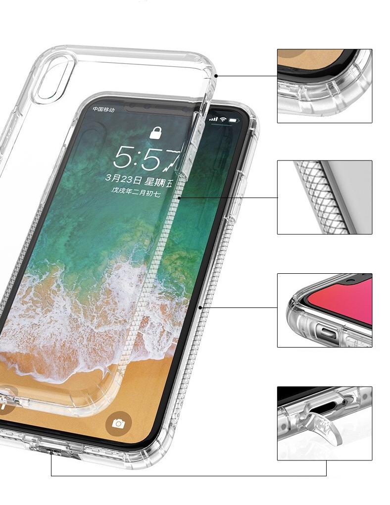 LEEU DESIGN Anti Drop Sound Hole Silicone Transparent Dust Proof Case ...