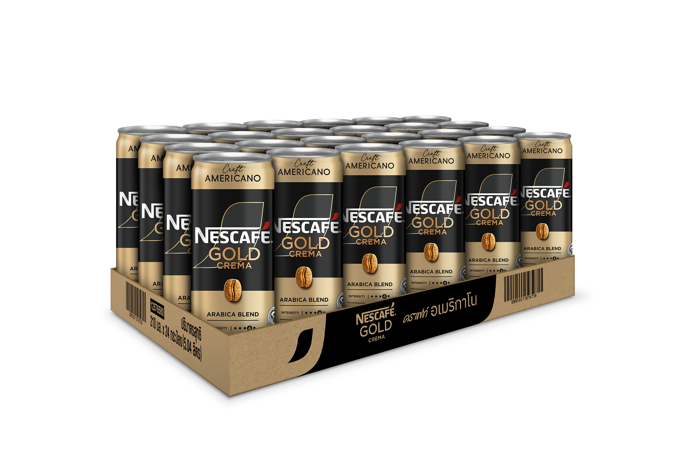 NESCAFÉ RTD เนสกาแฟพร้อมดื่ม เนสกาแฟ โกลด์เครมา คราฟท์ อเมริกาโน24x210 ...