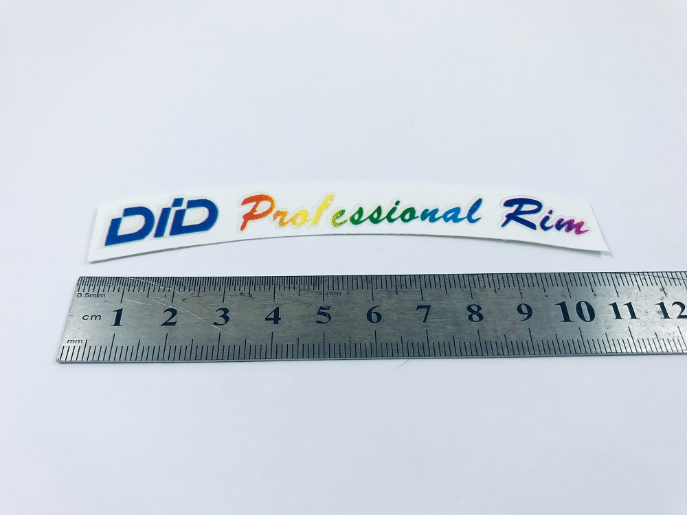 สติ๊กเกอร์ DiD Professional Rim Sticker สีรุ้ง ตัวนูน สติกเกอร์ 1ชุดมี4 ...