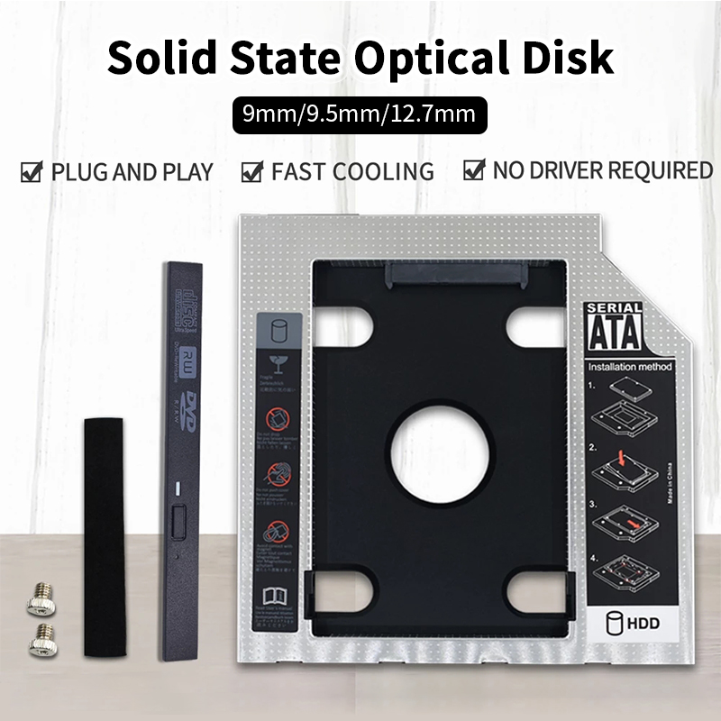 ถาดแปลง ใส่ HDD SSD Tray SATA HDD SSD Enclosure Hard Drive Candy Case 9 ...