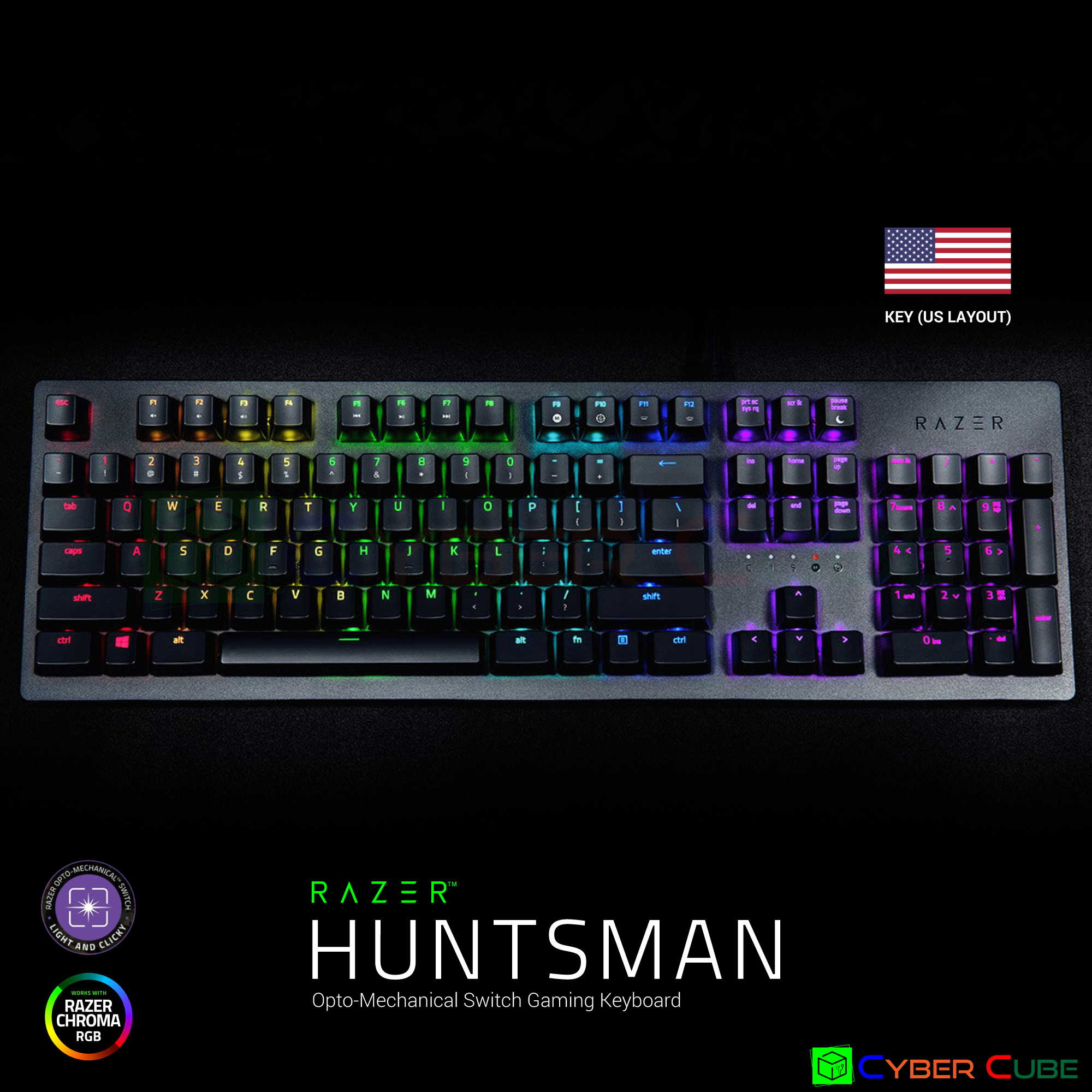 Razer Huntsman Elite Gaming Keyboard (Linear Optical Switch) - TH ...