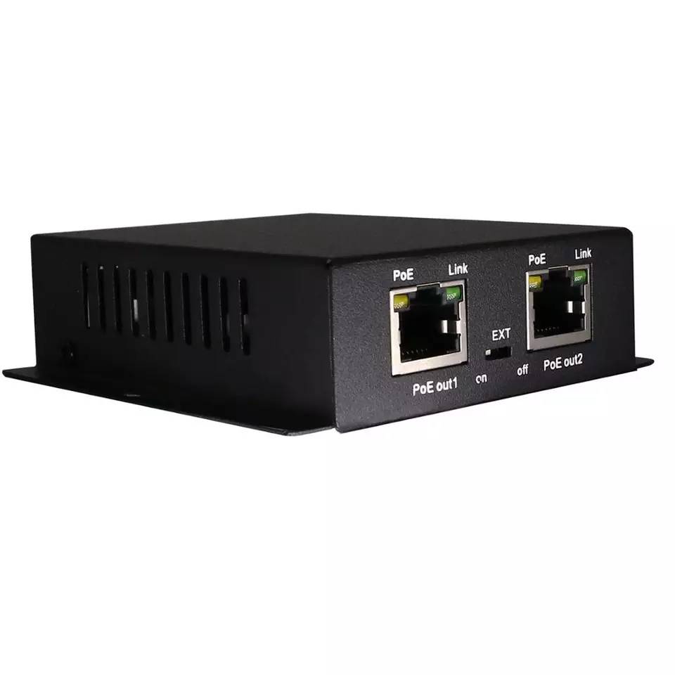 อุปกรณ์ขยายระยะ POE POE Extender เข้า 1 ออก 2 ระยะสายสูงสุด 250 เมตร ...