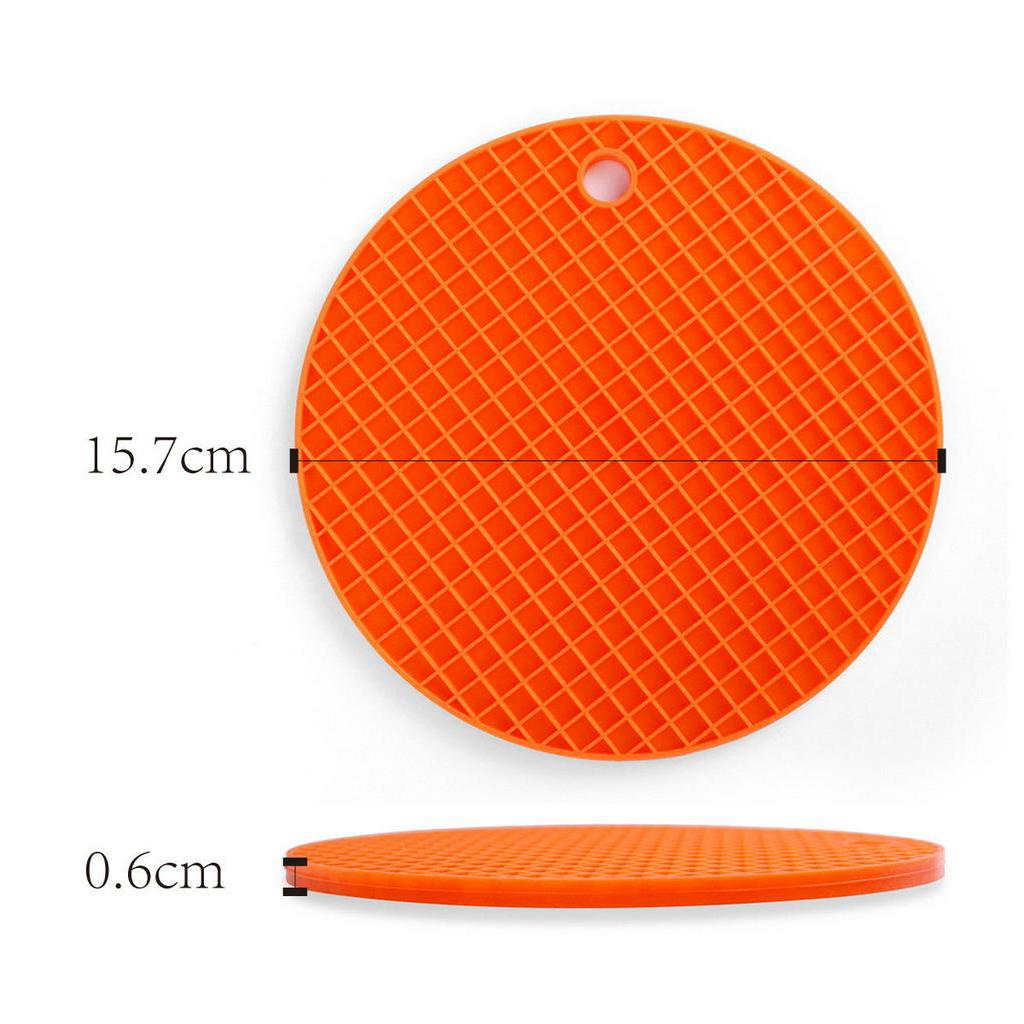 Multifunctional Silicone Round Alveolate Non-Slip Heat Resistant Mat ...