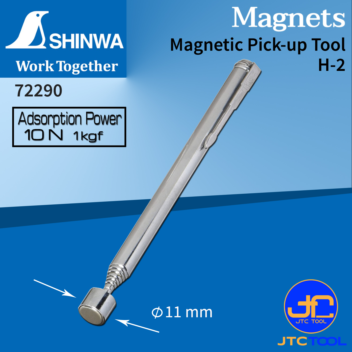 Shinwa แม่เหล็กดูดเศษเหล็ก - Magnetic Pick-Up Tool No.72290 | Lazada.co.th