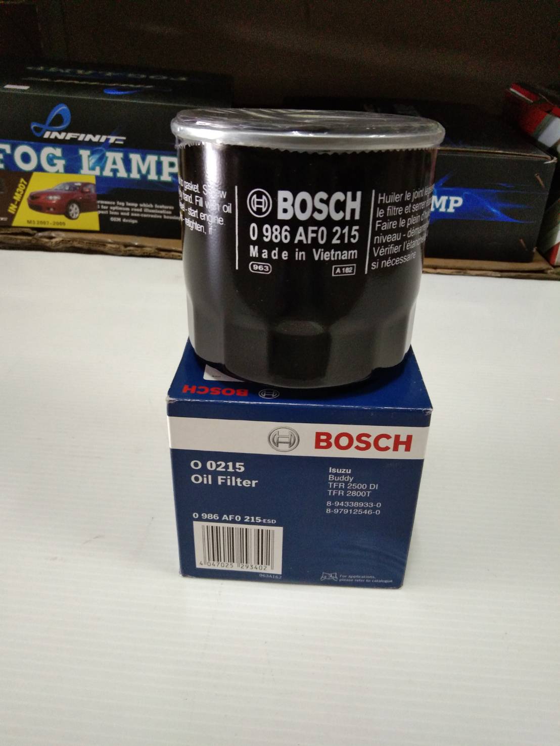 กรองน้ำมันเครื่องISUZU TFR Bosch oil filter AF0215 รุ่นมังกรทอง/ดราก้อน ...
