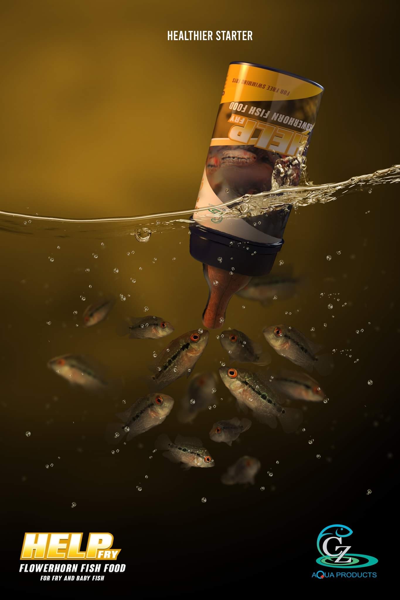 (จัดส่งเร็ว) อาหารปลาหมอสี CZ HELP Flowerhorn Fish Food Series - อาหาร ...