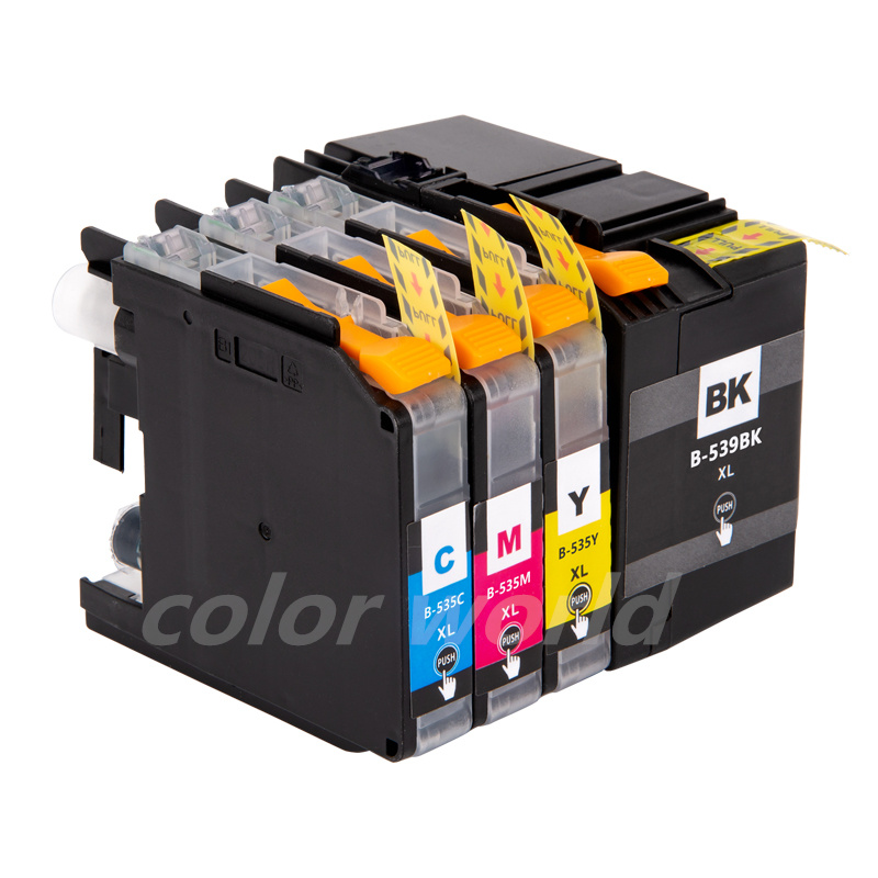 4 Pack LC539XL BK LC535XL C M Y for Brother Full Set Print Ink ...