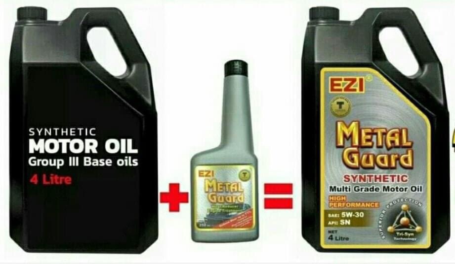 Motor Oil Synthetic SN EZI Metal Guard 4 L - EZI Engine Treatment By ...