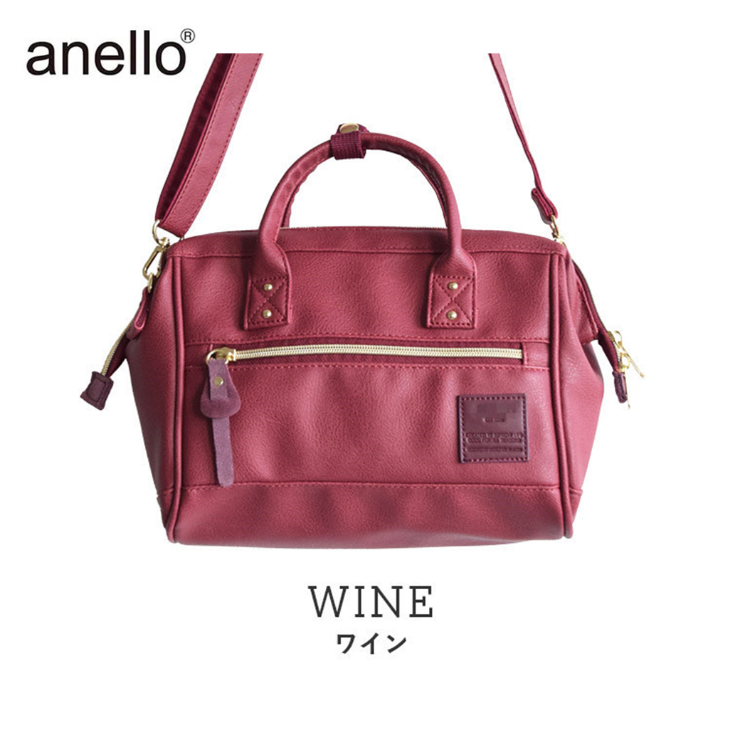 anello กระเป๋าสะพายข้าง Retro Mini Boston Shoulder Bag Anello 2 way pu ...