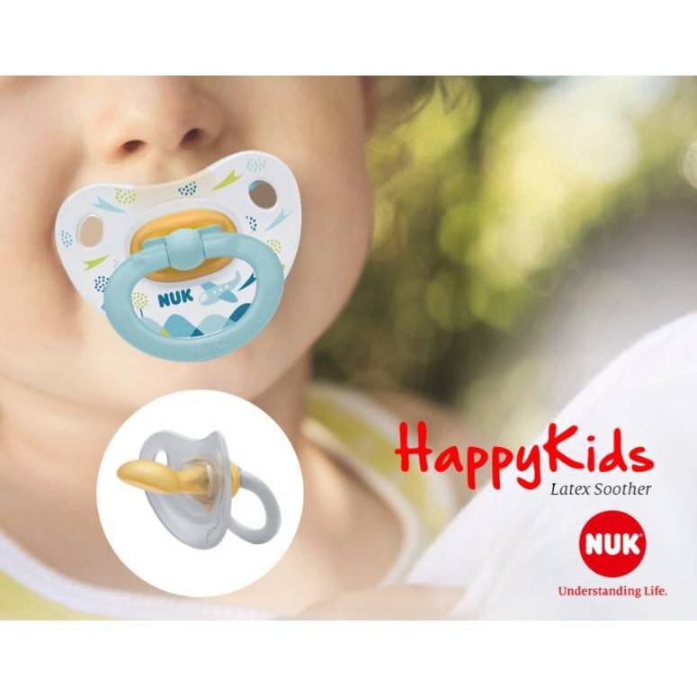 เข้ามาพร้อมส่งค่ะจุกหลอกNUK Latex Soother Twin Pack 0-6m6-18m (จุกยาง) - BABY BRAND STORE - ThaiPick