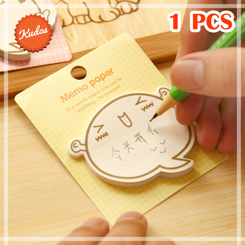 KUDOSTH (1 ชิ้น) โพสอิท Sticky note กระดาษโน๊ต emote คละแบบ post-it ...