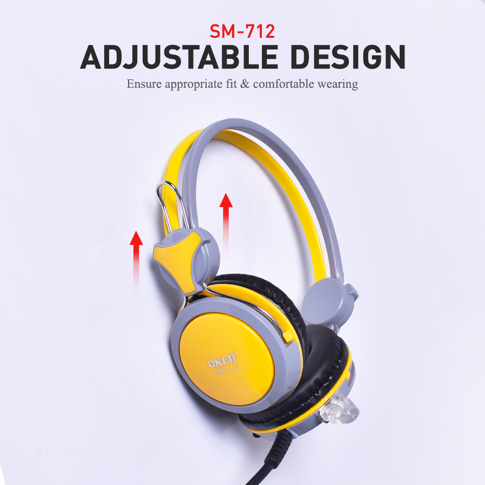 แท้100 OKER SM-712 GAMING HEADPHONE หูฟัง ครอบหู เกมส์มิ่ง Headset หัวเสียบ 3.5 มม เสียงดี CC ...