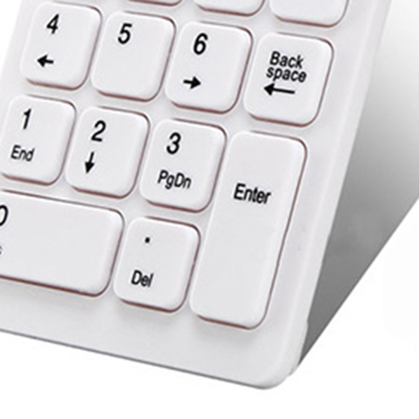 Wireless 2.4GHz 18 Keys Number Pad Numeric Keypad Keyboard for Laptop ...