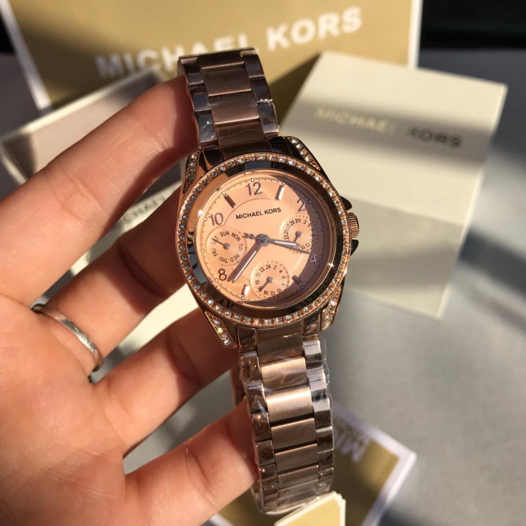 MICHAEL KORS Mini Blair Multi-Function Rose Gold นาฬิกาผู้หญิง รุ่น ...