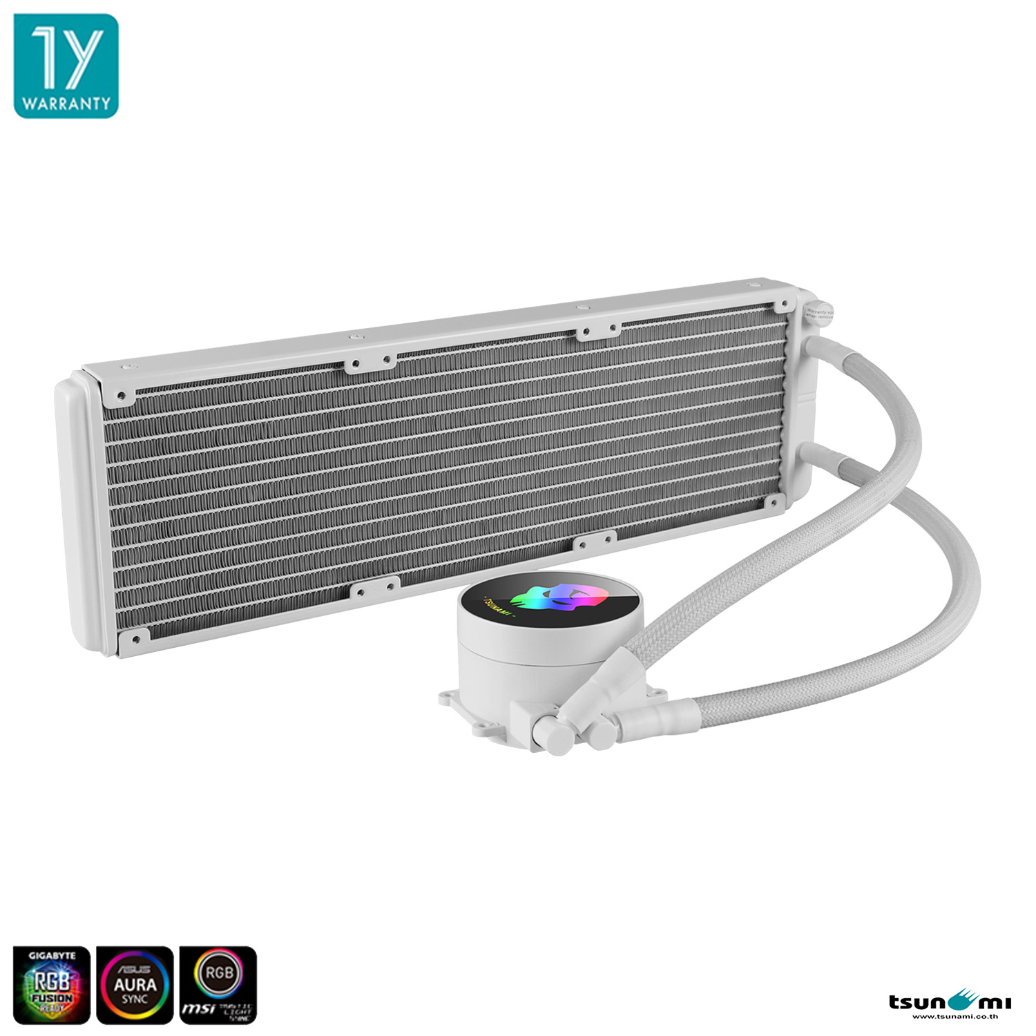 ชุดน้ำระบบปิด Tsunami CoolMan ARGB Multi-platform CPU Liquid Cooler CM ...