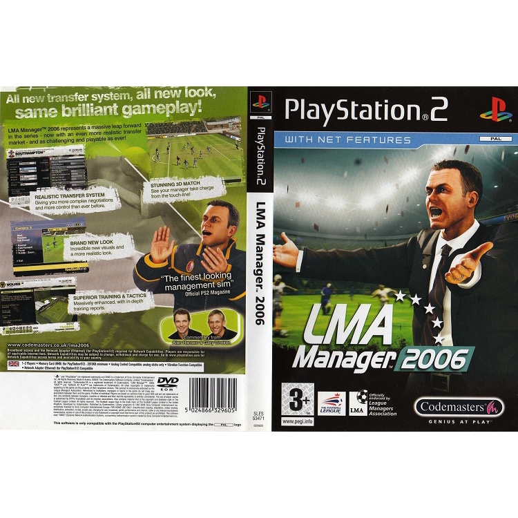 แผ่นเกมส์ PS2 LMA Manager 2006 แผ่นไรท์ สกรีนแผ่น คุณภาพ ส่งไว | Lazada ...
