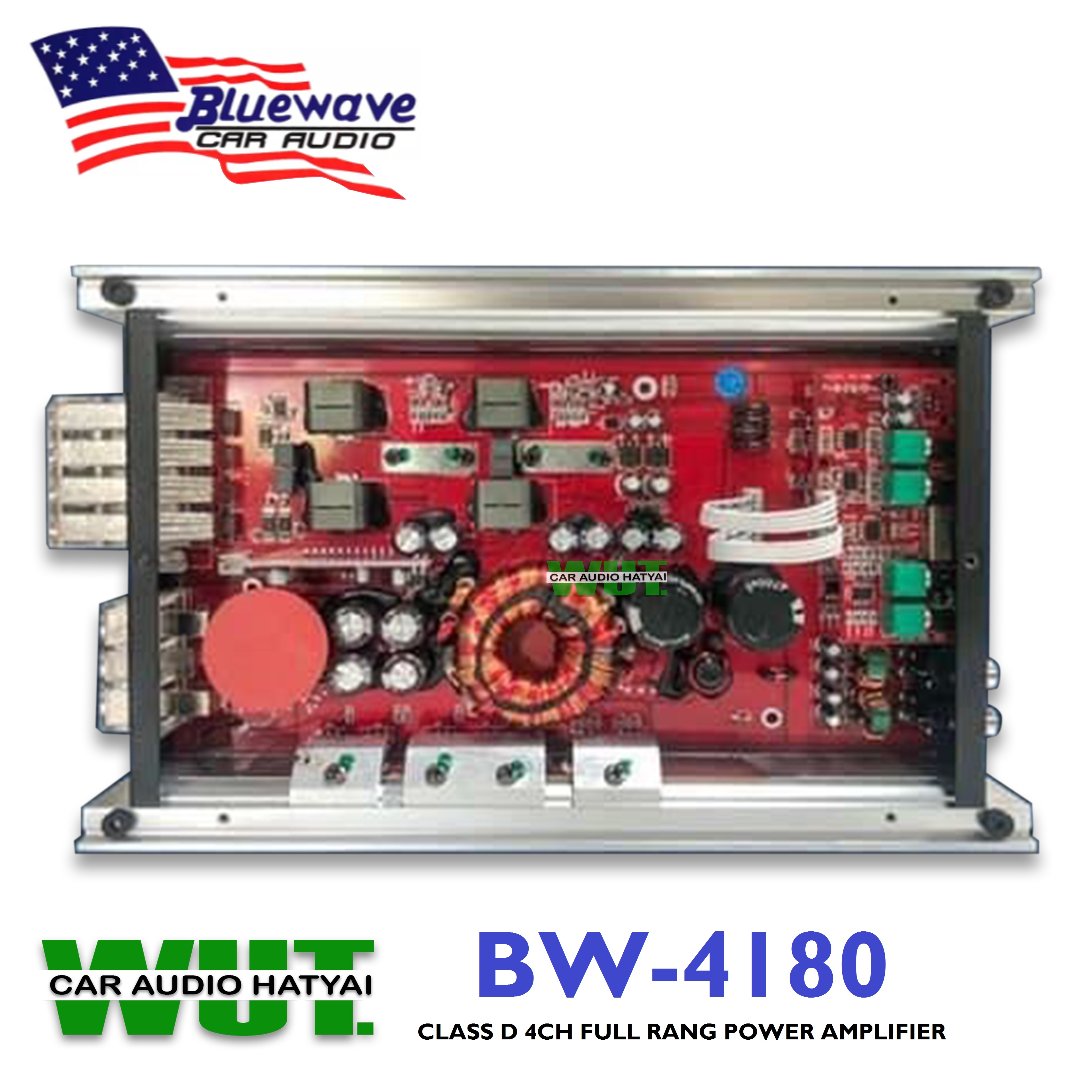 Bluewave poweramp classd4ch เพาเวอร์แอมป์ ขับเสียงกลางแหลมหรือซับเบส คลาสดี 4ชาเนล 2000watts ...