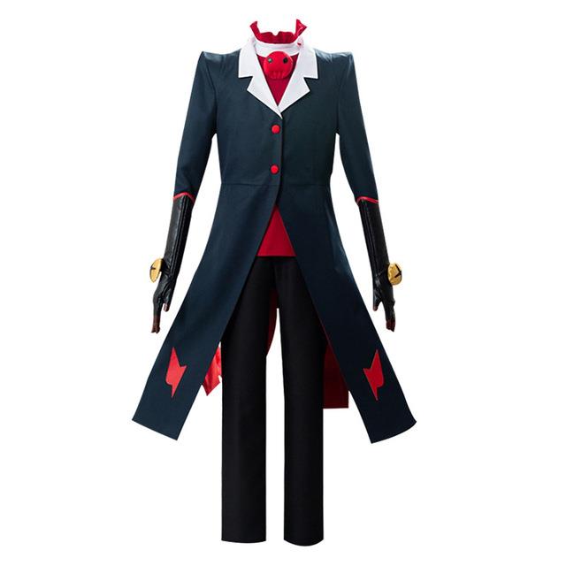 Helluva Boss Blitzo Cosplay Costume Tail Uniform Suit Halloween ...