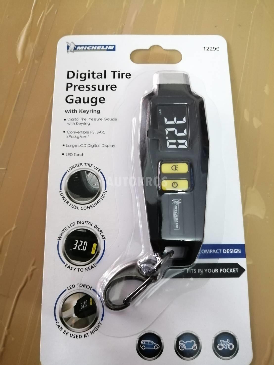 เกจ์วัดลมยาง + พวงกุญแจในตัว มิชลิน Michelin Tire Gauge Keychain รุ่น ...