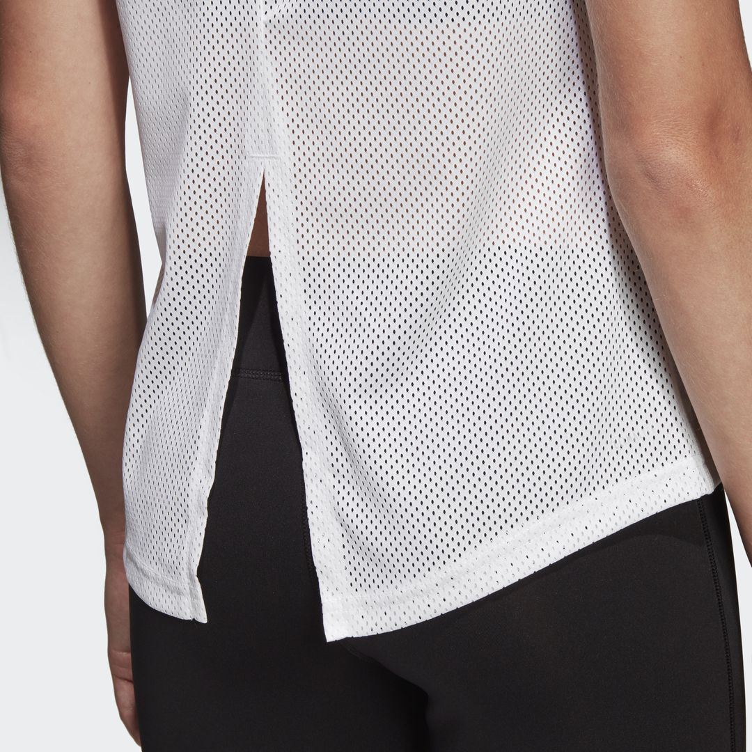 adidas TRAINING เสื้อยืด Design 2 Move 3-Stripes ผู้หญิง สีขาว DS8723 ...