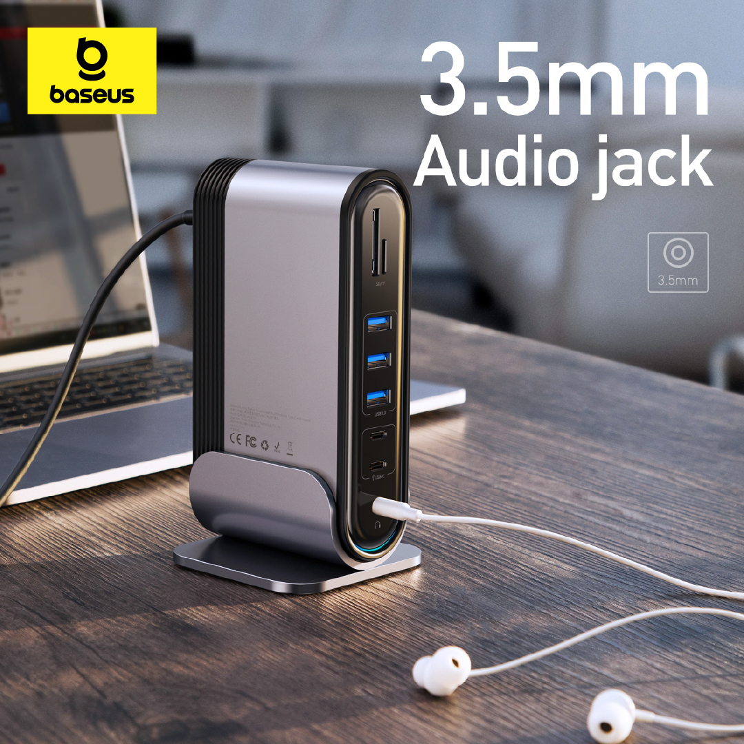 BaseusฮับUSB Type CกับMulti HDMI USB 3.0พร้อมสถานีเชื่อมต่ออะแดปเตอร์ ...