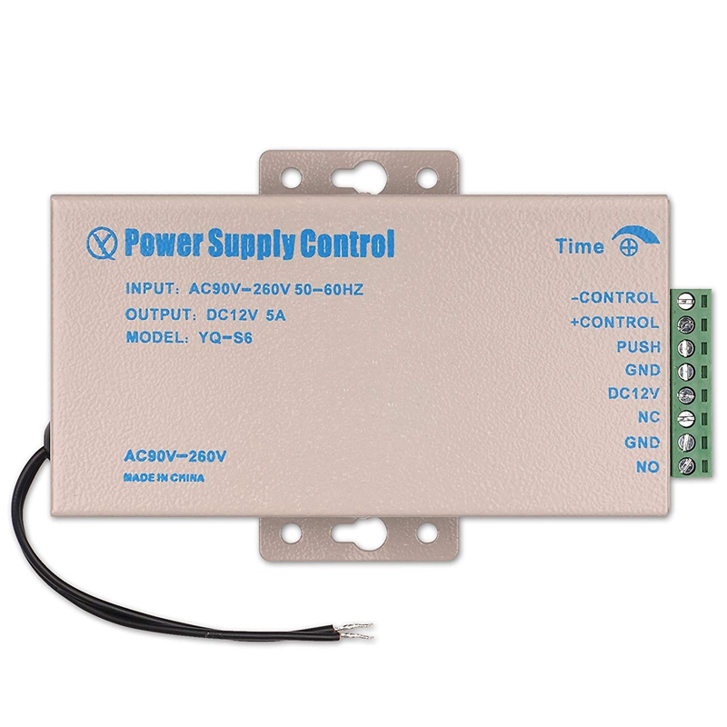 DC 12V 5A Access Control Power Supply AC 90-260V for Home Office ...
