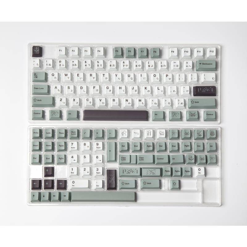 Mathewshop ,GMK Fog Keycap Mist keycaps Cherry profile Keycap Dye SUB ...