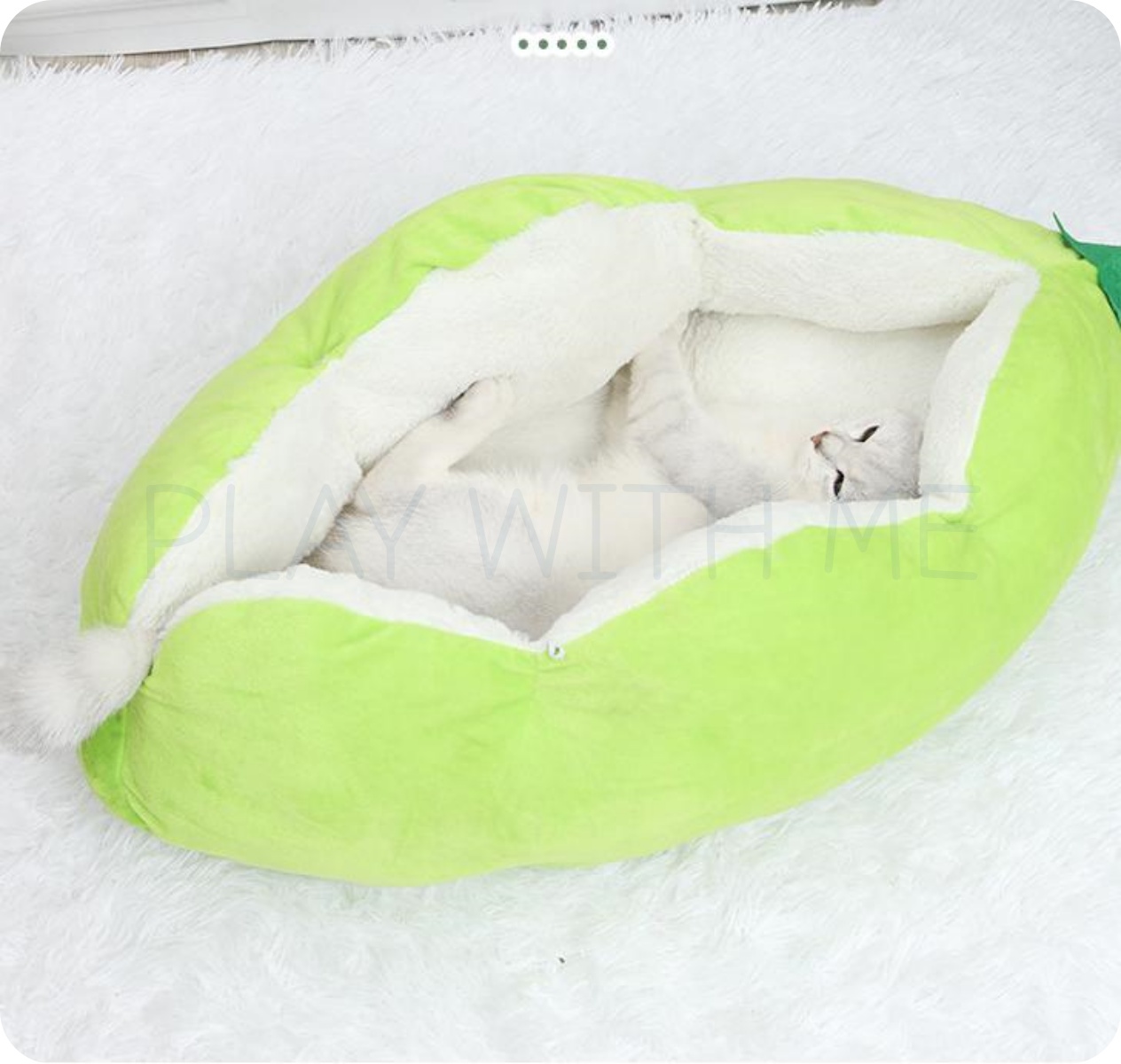 พร้อมส่ง Pea Cat Bed ที่นอนถั่วเขียว นุ่มแน่น อย่างดี ที่นอนแมว ที่นอน ...