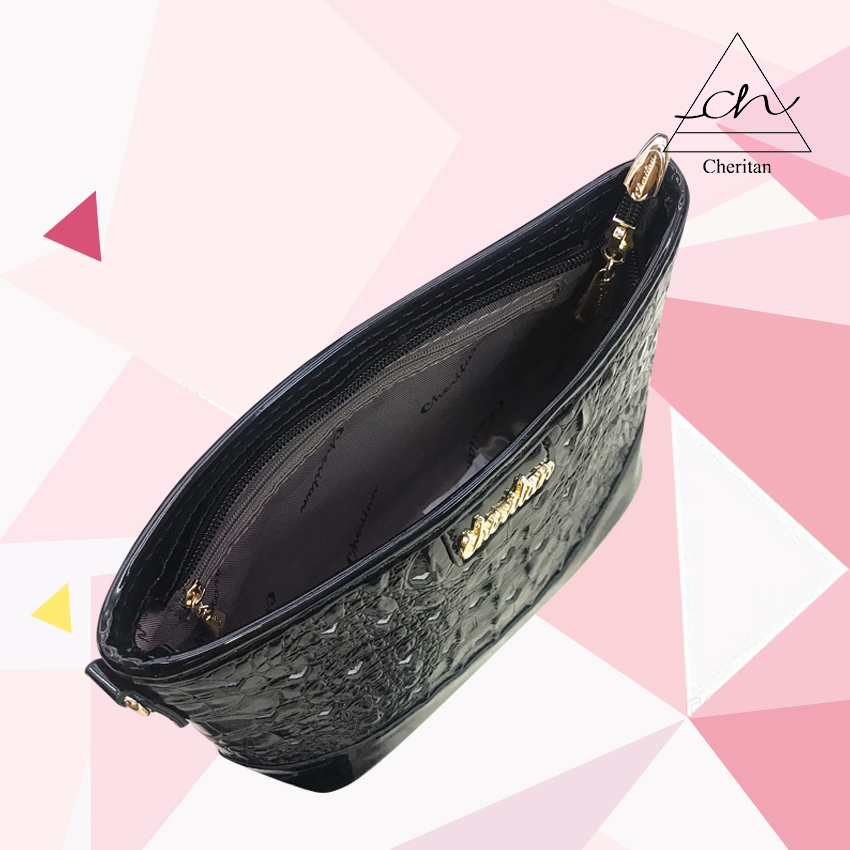 Cheritan กระเป๋าเซต3ใบ จระเข้ รุ่นA5-1-78 กระเป๋าแม่ลูก ฉลุติดคริสตัล ...
