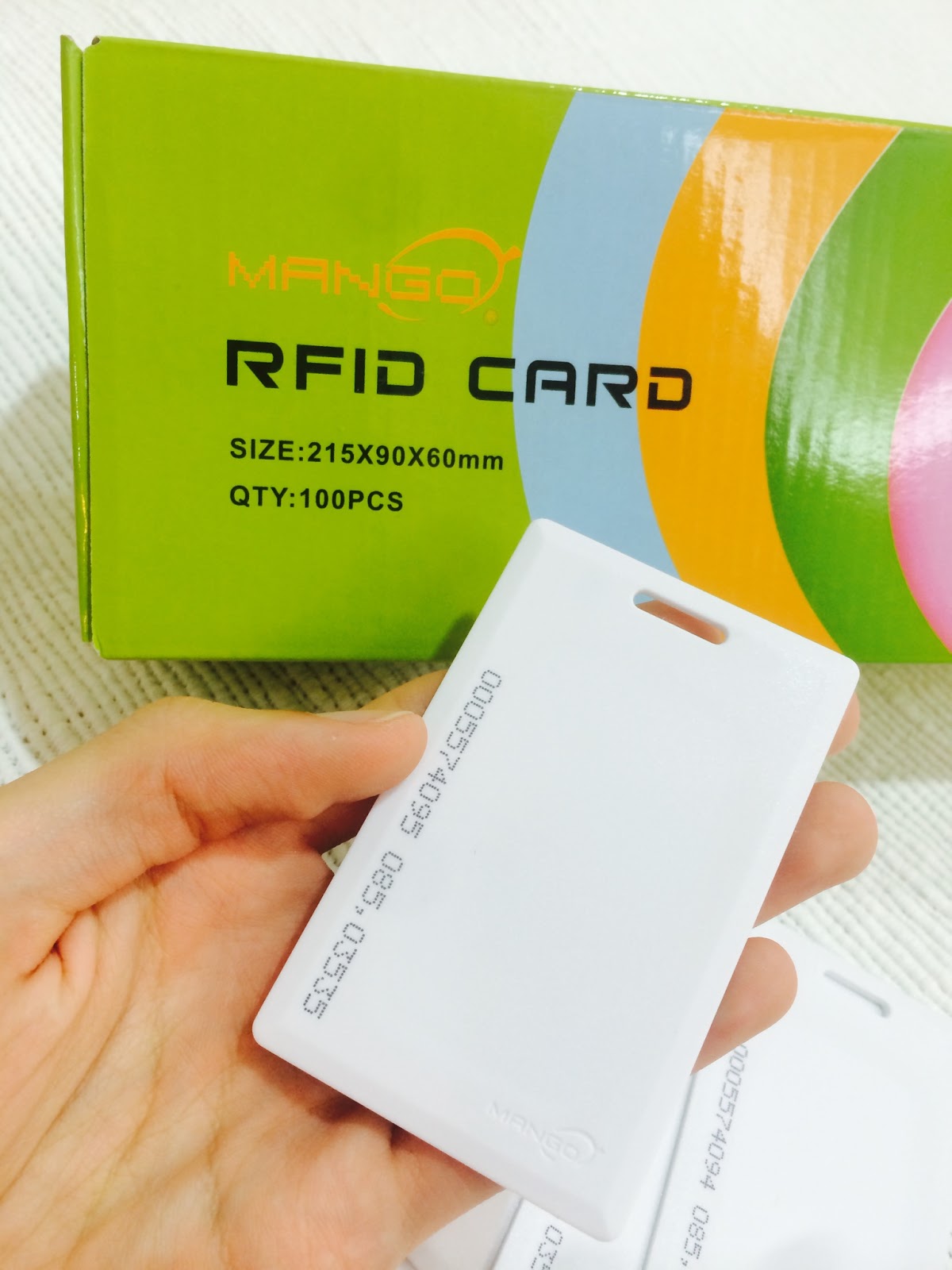 Mango Proximity Card 84x54x1.8 mm.ID card 125 KHz.รับประกันสินค้า ...