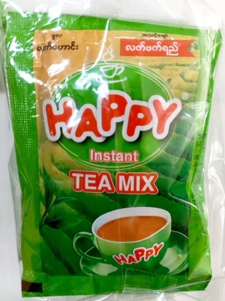 HAPPY INSTANT TEA MIX မူလလက်ဟောင်း အသင့်ဖျေ် လက်ဖက်ရည် မြန်မာ့ထုပ်ကုန ...