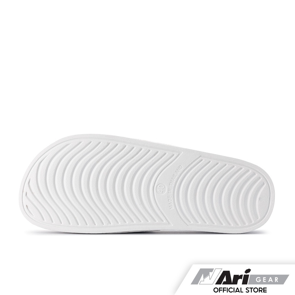 ARI SLIDE SANDALS - WHITE/BLACK รองเท้าแตะ อาริ สีขาว | Lazada.co.th