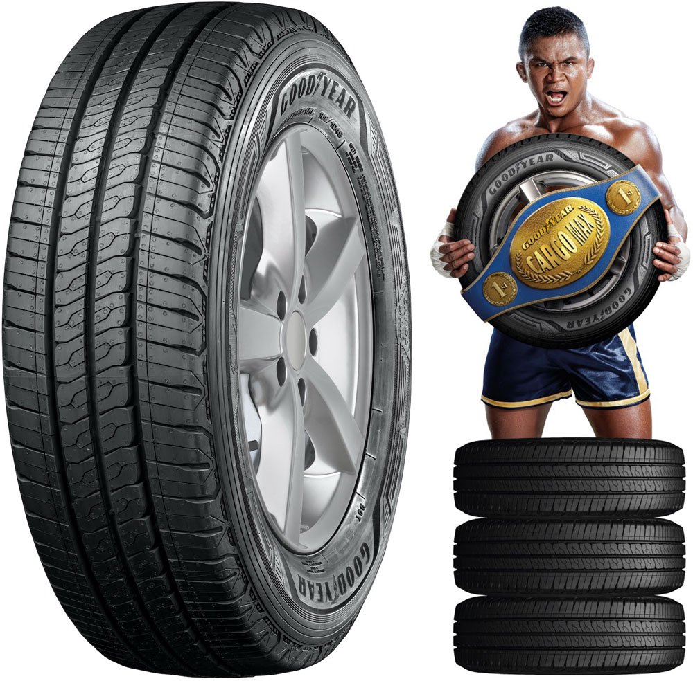GOODYEAR ยางรถยนต์ 195R14 รุ่น CARGO MAX 1 เส้น (ผลิตปี 2021) แถมจุ๊บลม ...