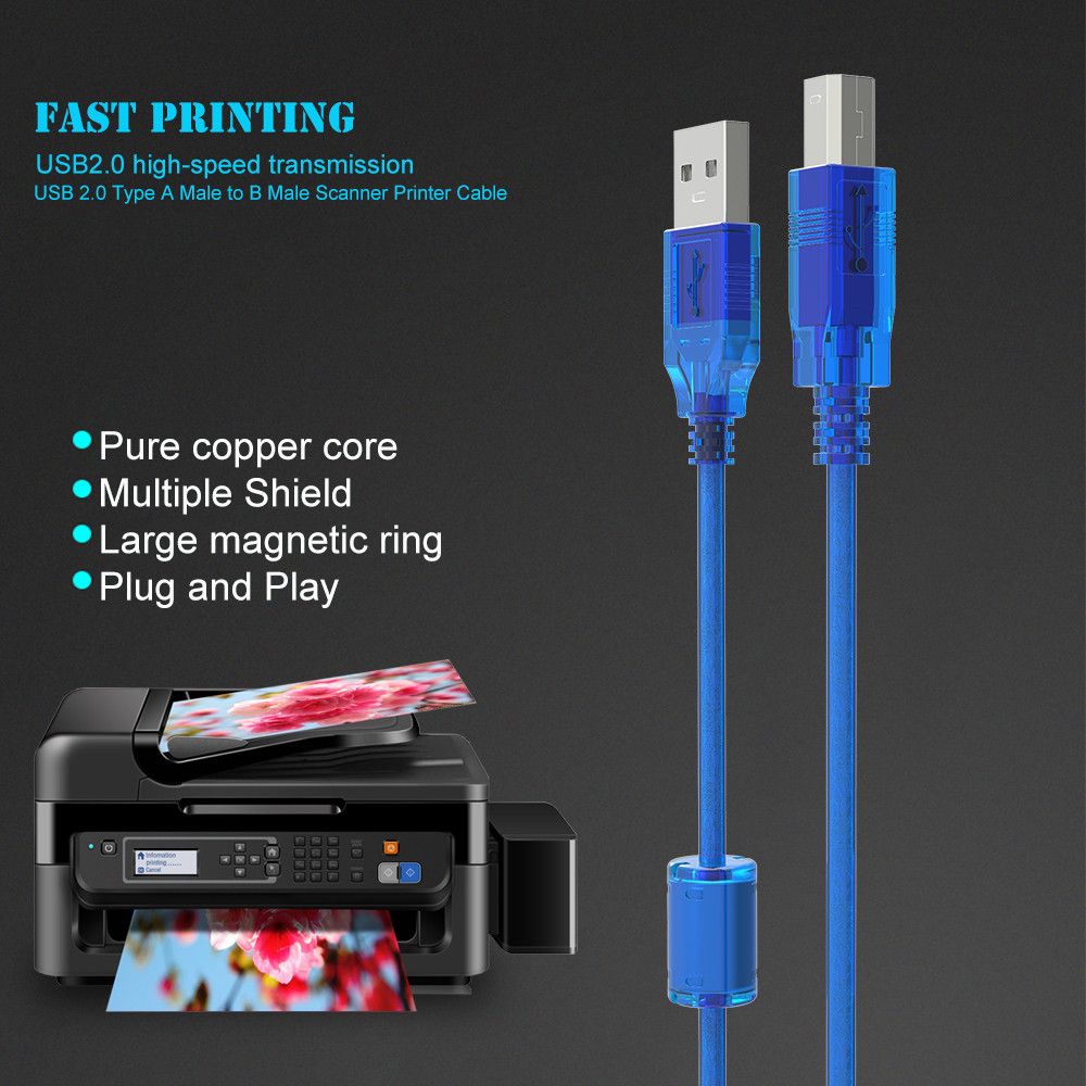 JIAJUSUANSOU Pure Copper Wire HDD Digital Camera HP Canon Epson Printer ...