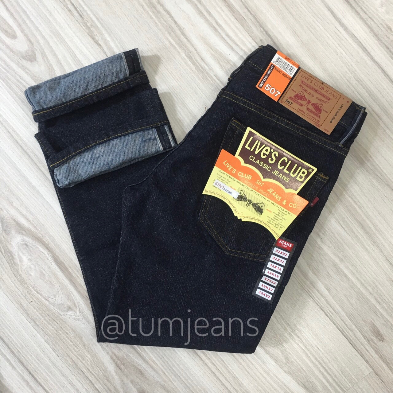 [[สินค้าขายดี]] กางเกงขากระบอกริมแดงผ้าไม่ยืด (เป้าซิป/กระดุม) รุ่น ...